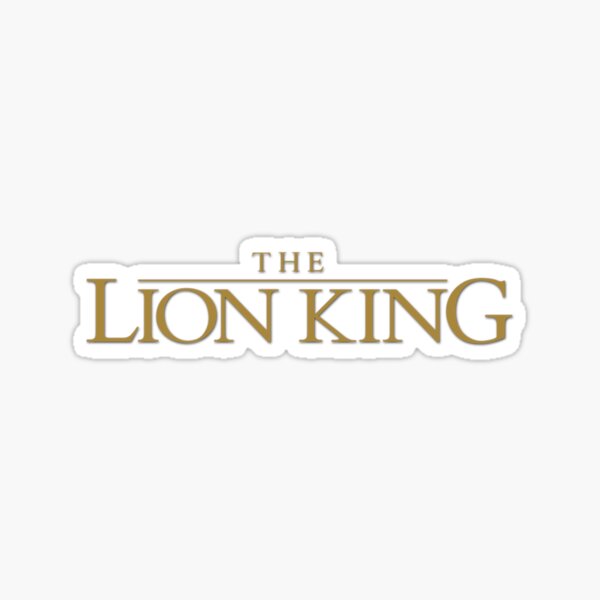"THE LION KING" Sticker for Sale by imtyaz2315 | Redbubble