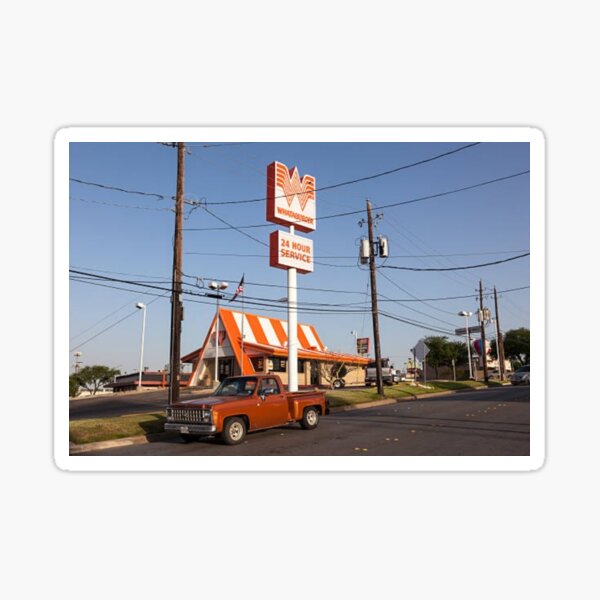 "Whataburger Photo Art" Sticker by Technifty | Redbubble