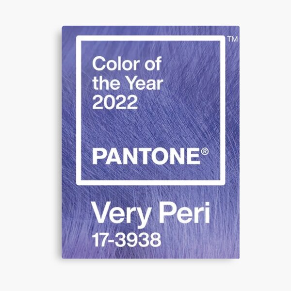 "pantone very peri unveils Color of the Year for 2022" Canvas Print for ...