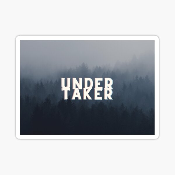 "Undertaker" Sticker for Sale by death-boutique | Redbubble