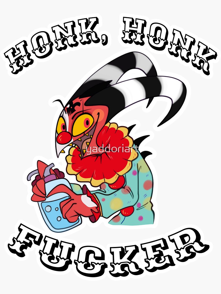 "Blitzo Clown Sticker" Sticker by yaddoriart | Redbubble