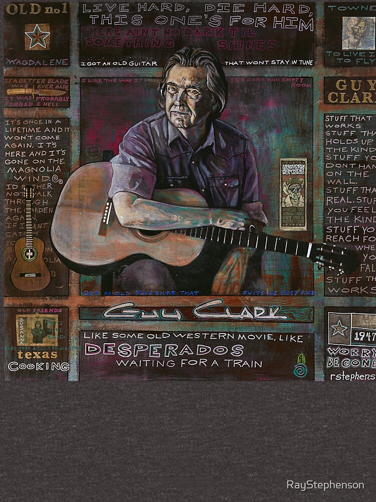 "Guy Clark" T-shirt for Sale by RayStephenson | Redbubble | guy clark t ...