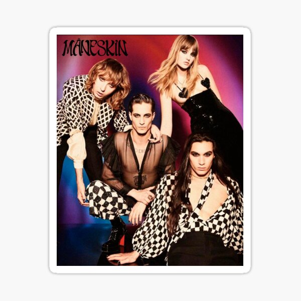 "Maneskin" Sticker for Sale by Gonzalezmoy6 | Redbubble