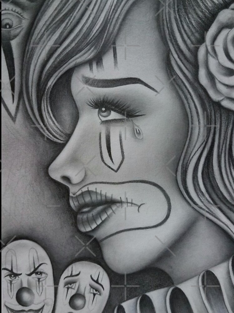 "Chola sad girl clown" iPhone Case for Sale by Natdiaz96 | Redbubble