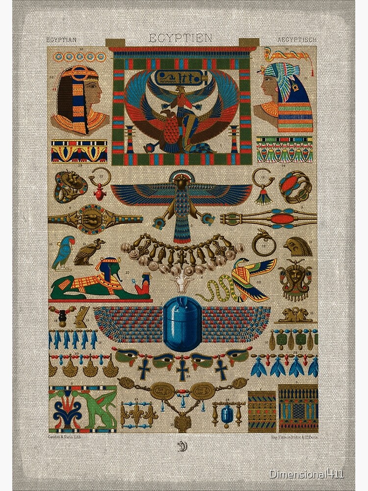 "Digitally Ehanced And Reproduced Ancient Egyptian Artwork For Wall ...