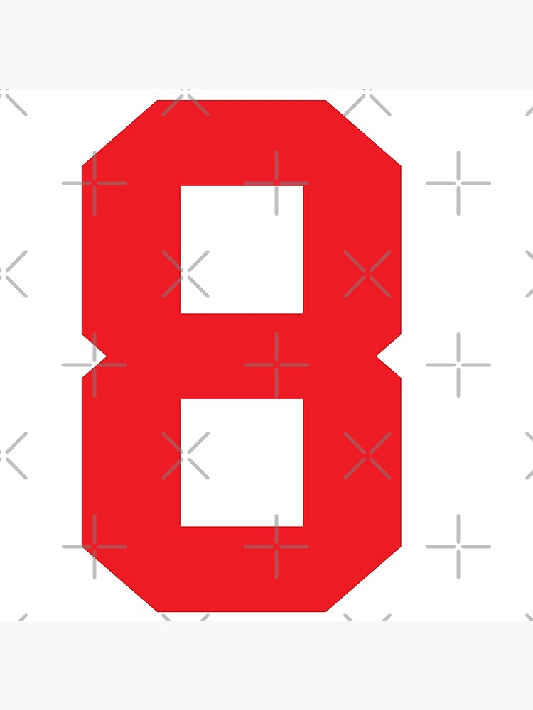 "Red 8 Simply the number eight on shirts and stuff." Poster by Swaygo ...