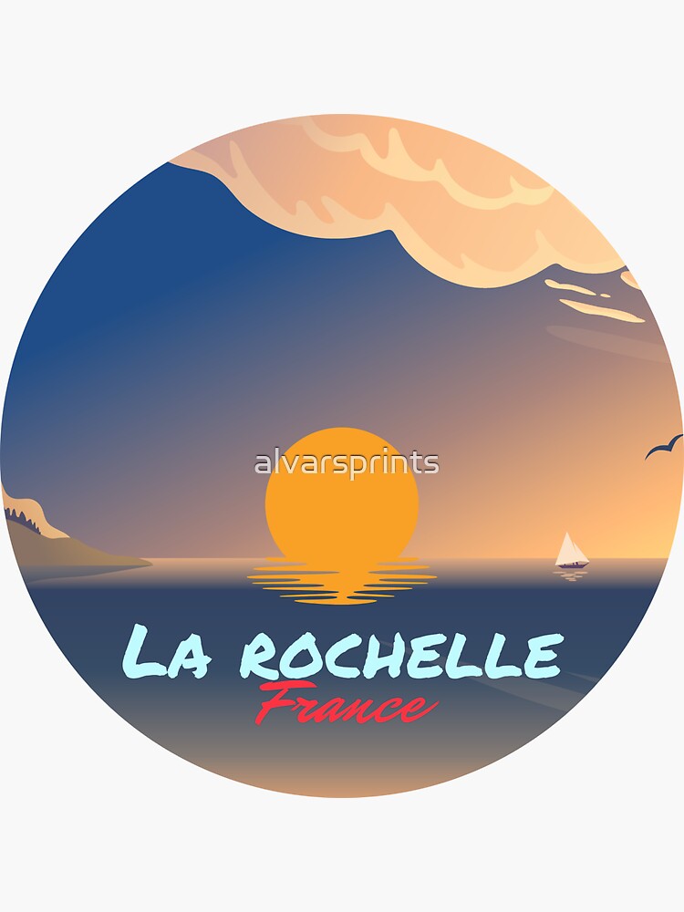 "La Rochelle, France logo" Sticker for Sale by alvarsprints | Redbubble