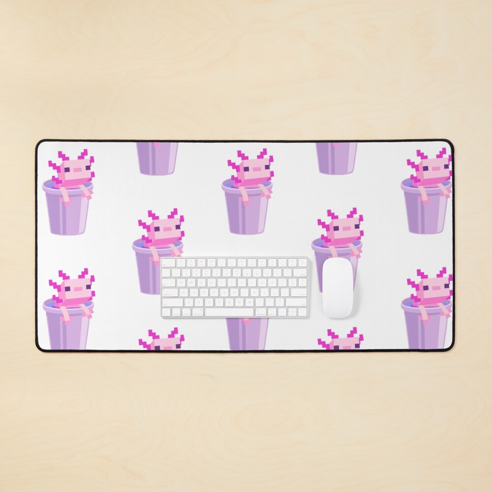 Alfombrilla de ratón «Minecraft Axolotl en Bin, Minecraft Axolotl en el ...