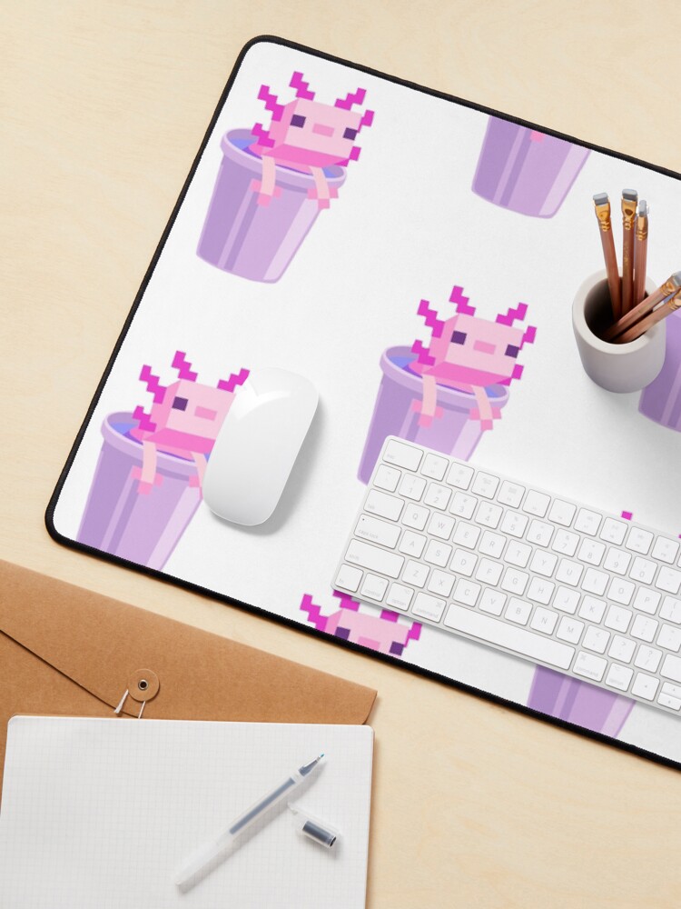 Alfombrilla de ratón «Minecraft Axolotl en Bin, Minecraft Axolotl en el ...