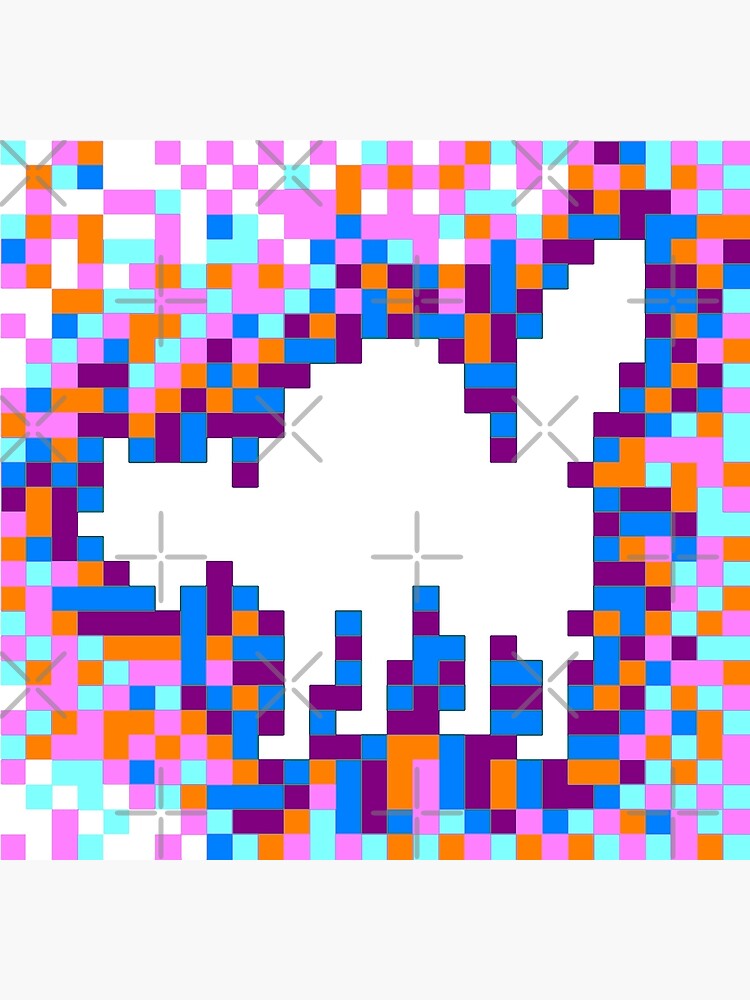 "Angry cat pixel art" Poster for Sale by MercrediCanon | Redbubble