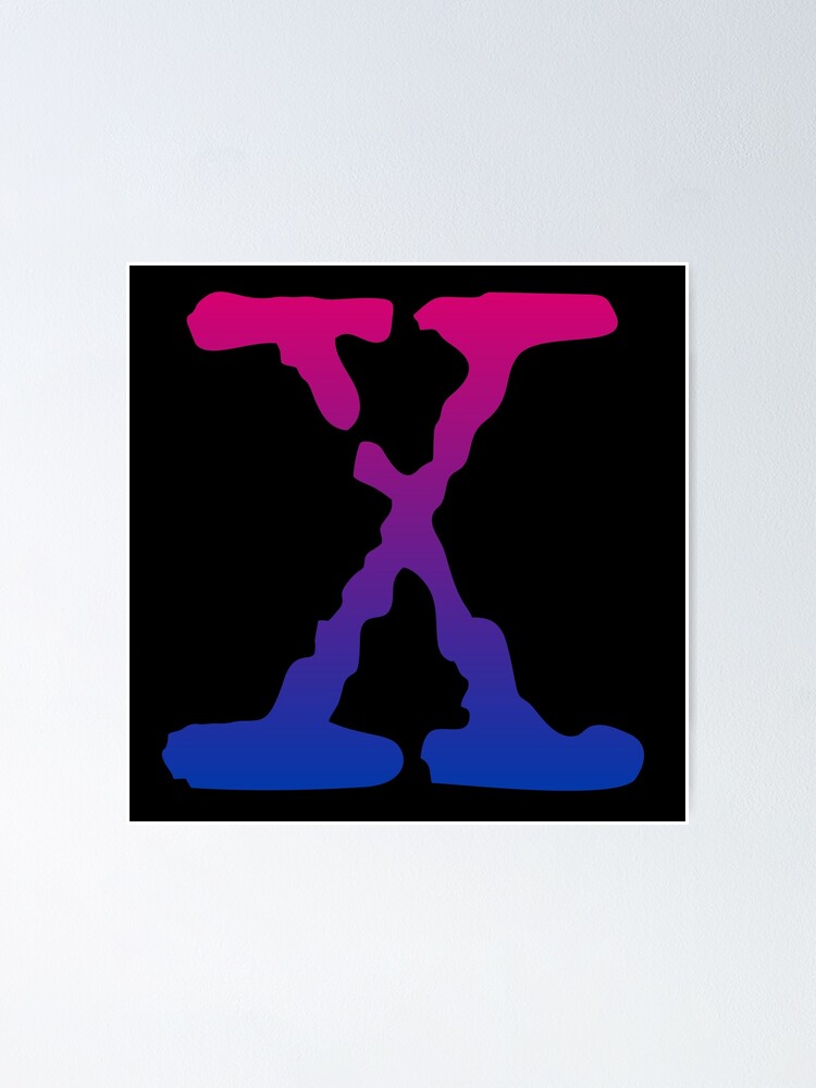 "The X-Files Logo (Bi Pride Colours)" Poster for Sale by ShiningMoogs ...