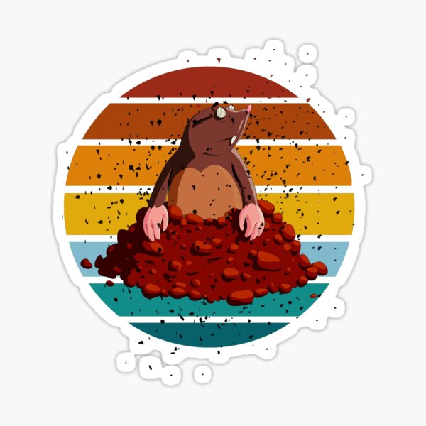 "Game on mole - funny mole | pets lovers " Sticker for Sale by ...