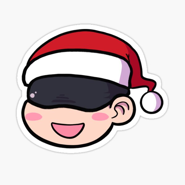 "Santa Gojo Sticker" Sticker for Sale by Noorbytheshore | Redbubble