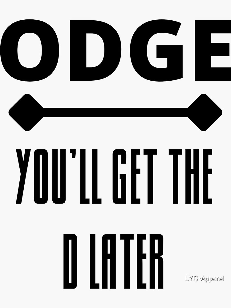 "ODGE" Sticker by LYQ-Apparel | Redbubble