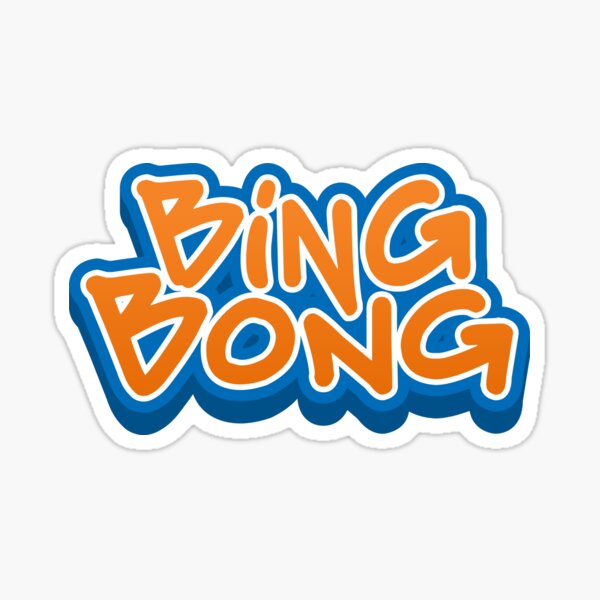 "Bing Bong" Sticker by akgwilliams | Redbubble