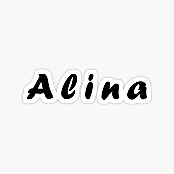 "Alina name" Sticker for Sale by gmstockstudio | Redbubble