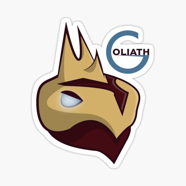 "Goliath Logo + Wordmark" Sticker by TekuGen | Redbubble