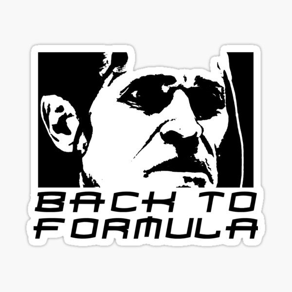 "Gift For Men Back To Formula Gifts For Fan" Sticker for Sale by ...