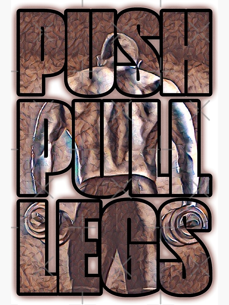 "Push Pull Legs - Gym Workout" Poster for Sale by Desigffee | Redbubble