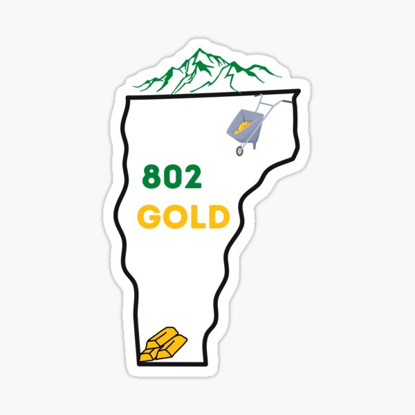 "gold panning in the 802" Sticker for Sale by 802prospector | Redbubble