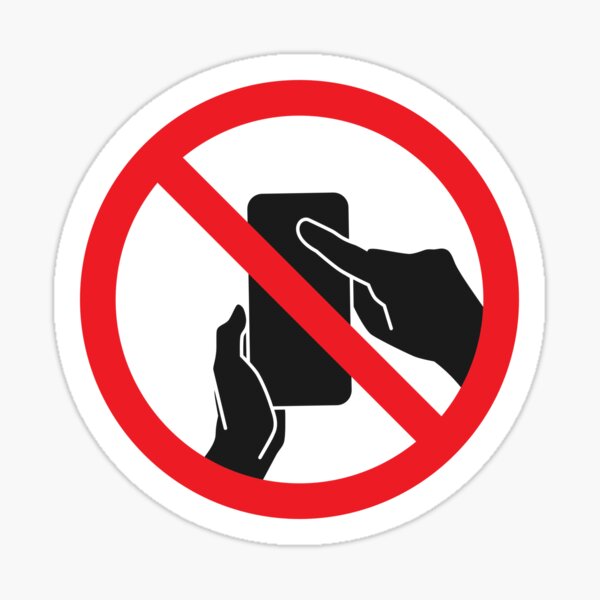 "No Social Media Sign" Sticker by THPStock | Redbubble