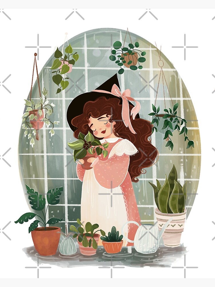 "Plant Witch Illustration " Poster for Sale by Artofstephmarie | Redbubble