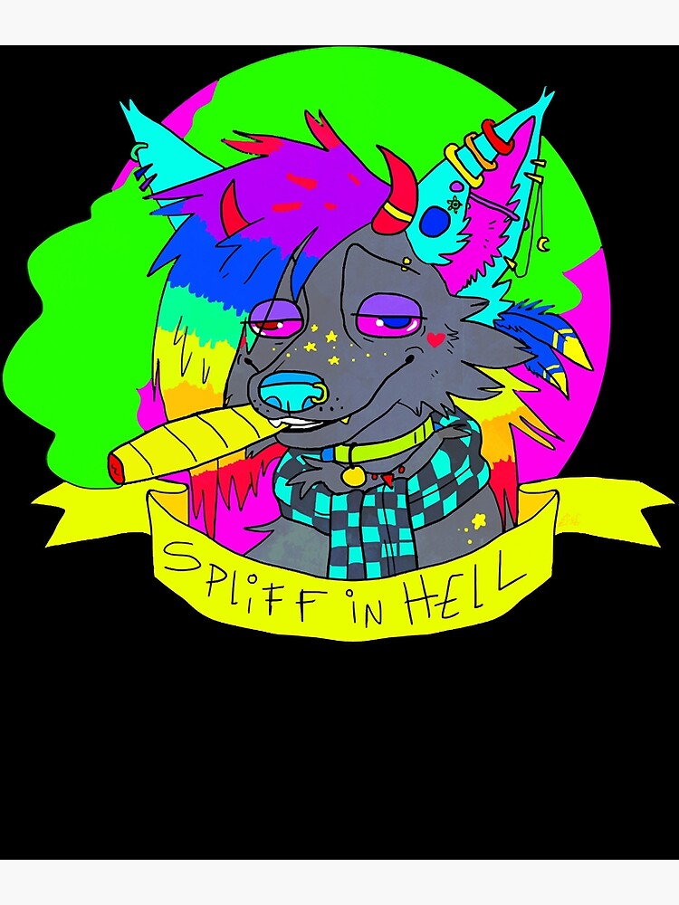 "SPLIFF IN HELL Classic " Poster for Sale by angelobarnett | Redbubble
