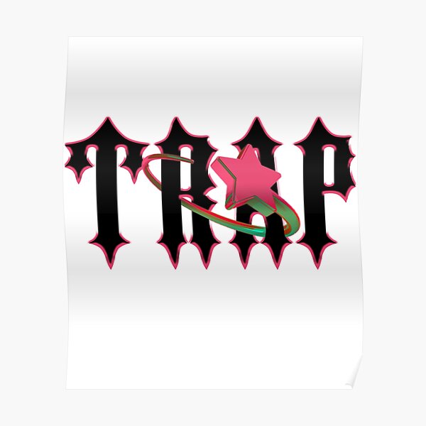 Póster «TRAPSTAR Pink Pop Smoke Crip Star Iced Out Design - Dark London ...