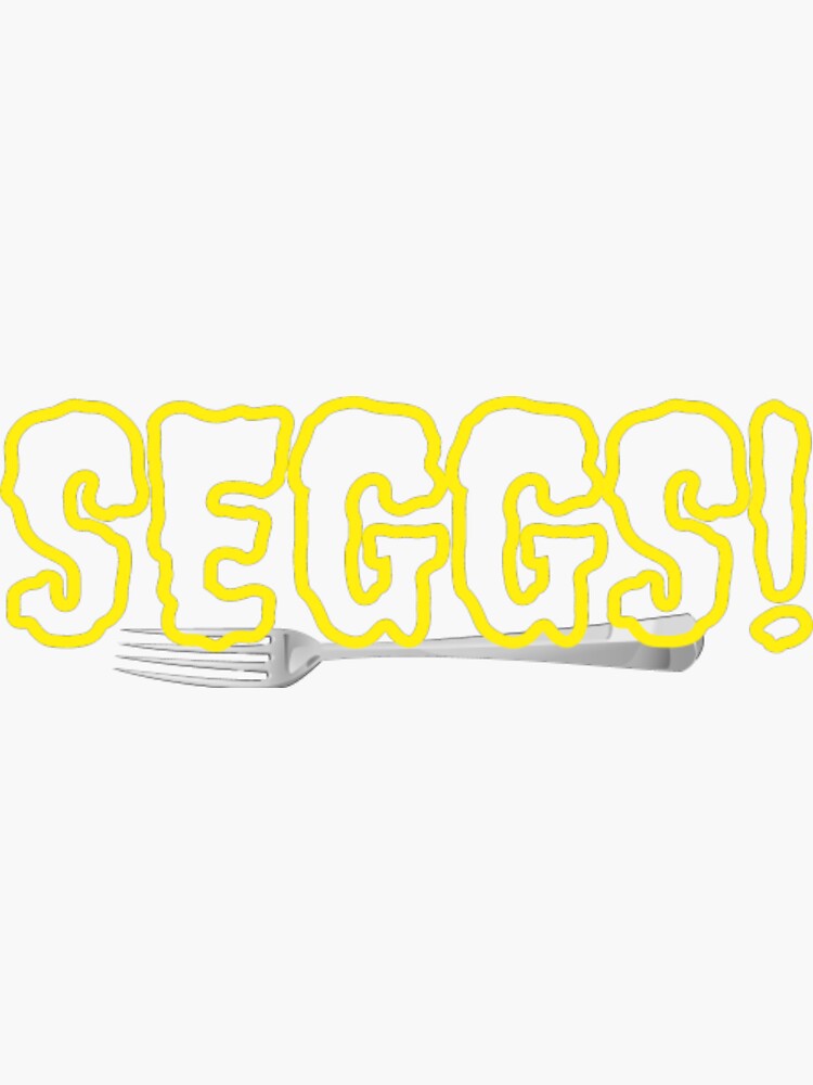"Seggs seggsy eggs" Sticker for Sale by AbbieRaymond | Redbubble