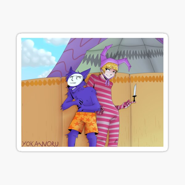 "Popee and kedamono" Sticker for Sale by yokaworuu | Redbubble