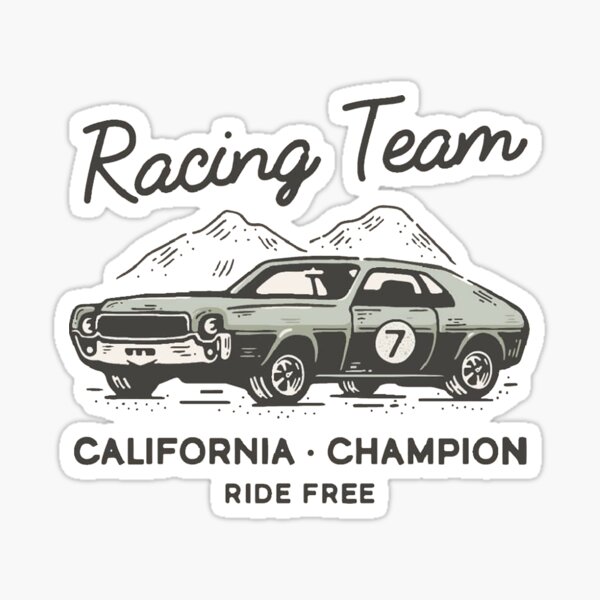 "Racing Team" Sticker by bosvio | Redbubble