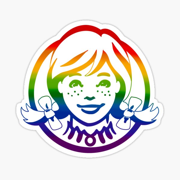 "pride flag wendy" Sticker for Sale by notmaddylawing | Redbubble