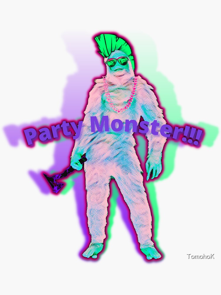 "Party Monster by Tomohok" Sticker for Sale by TomohoK | Redbubble