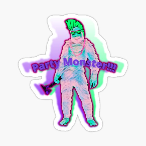 "Party Monster by Tomohok" Sticker for Sale by TomohoK | Redbubble