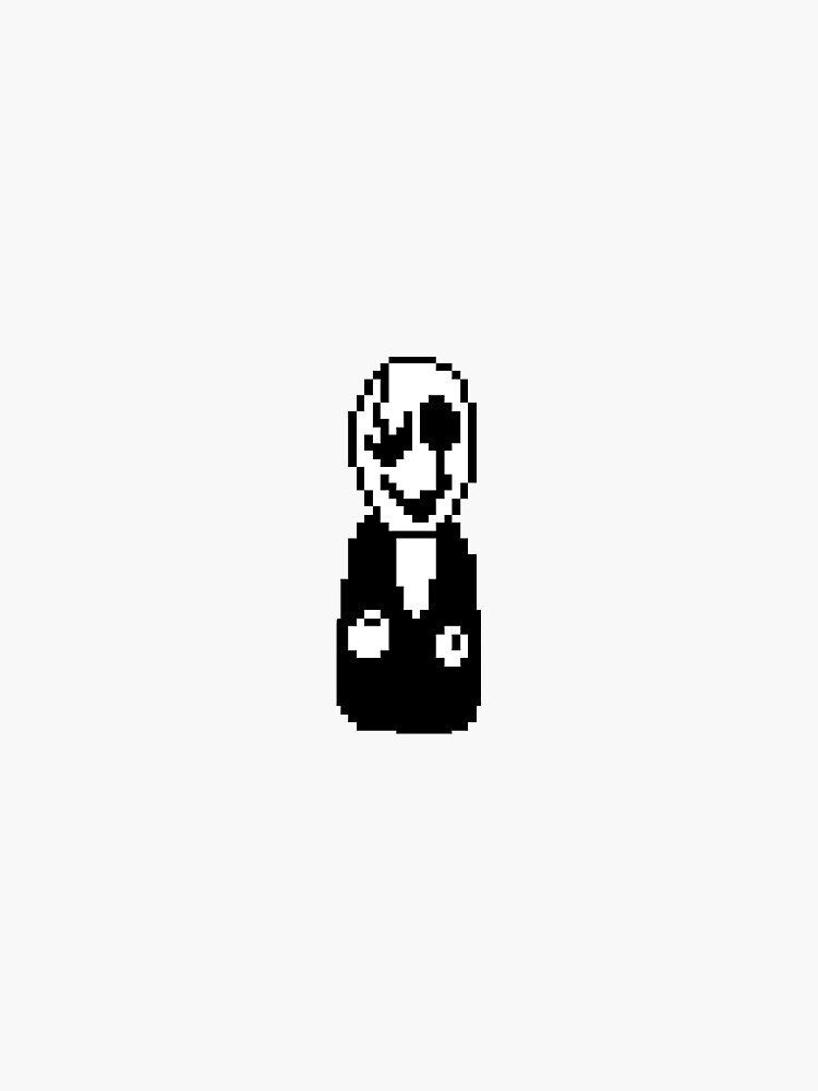 "Gaster Undertale" Sticker for Sale by lourdescordova | Redbubble