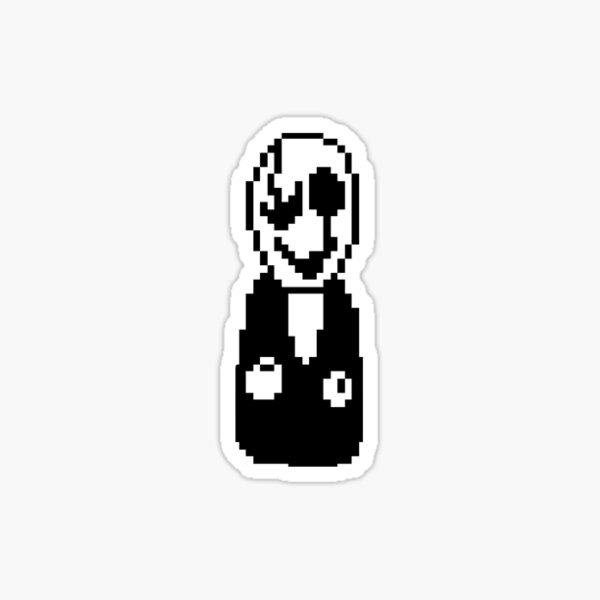 "Gaster Undertale" Sticker for Sale by lourdescordova | Redbubble