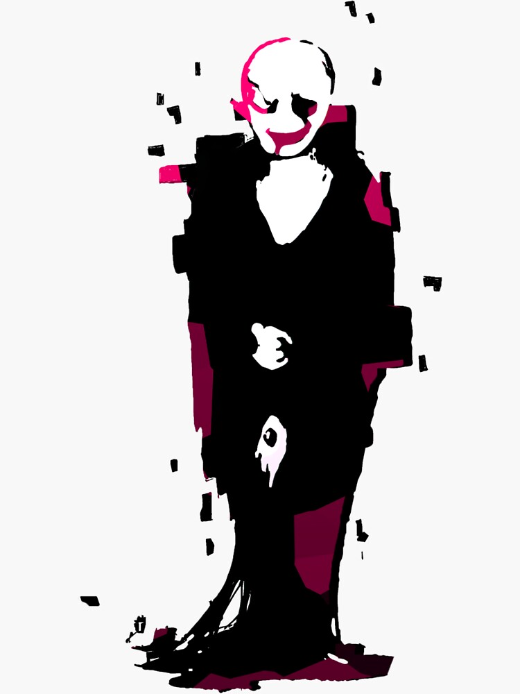 "Gaster (Undertale)" Sticker by lourdescordova | Redbubble