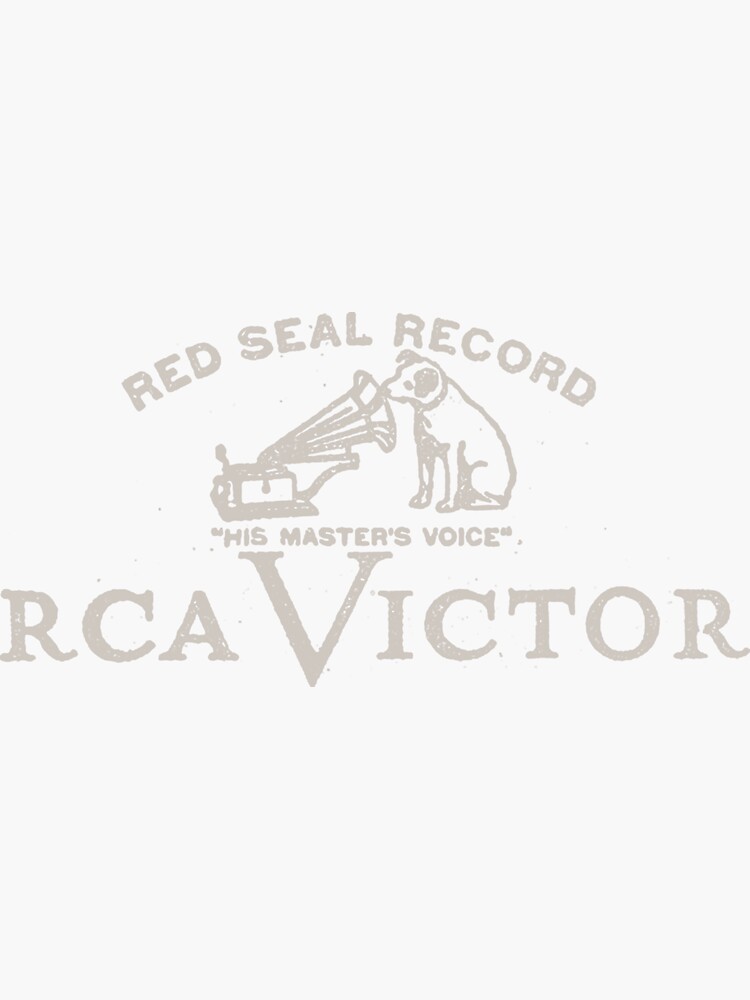 "RCA Victor - old school record logo " Sticker for Sale by Sensible452 ...