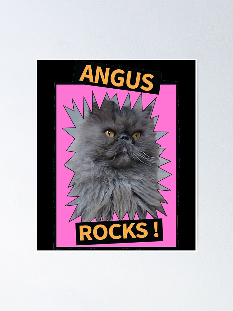 "Angus Rocks Essential" Poster for Sale by callinavar | Redbubble