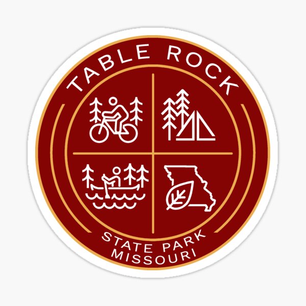 "Table Rock State Park Heraldic Logo" Sticker for Sale by VanyaKar ...