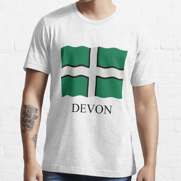 "Devon flag" T-shirt for Sale by stuwdamdorp | Redbubble | uk t-shirts ...