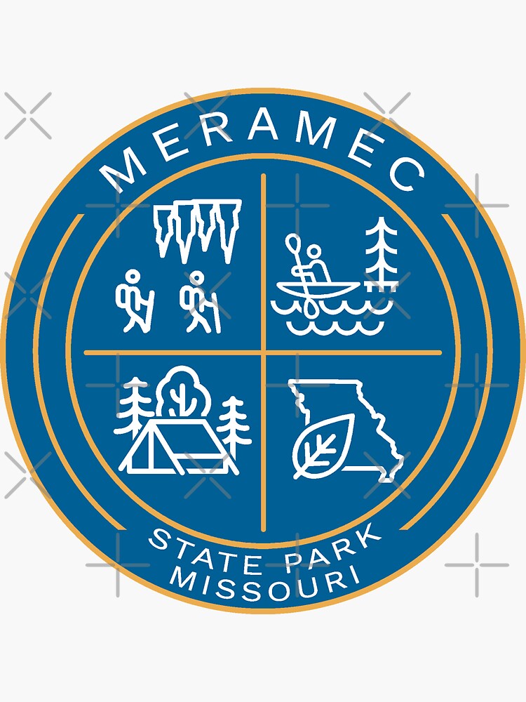 "Meramec State Park Heraldic Logo" Sticker for Sale by VanyaKar | Redbubble