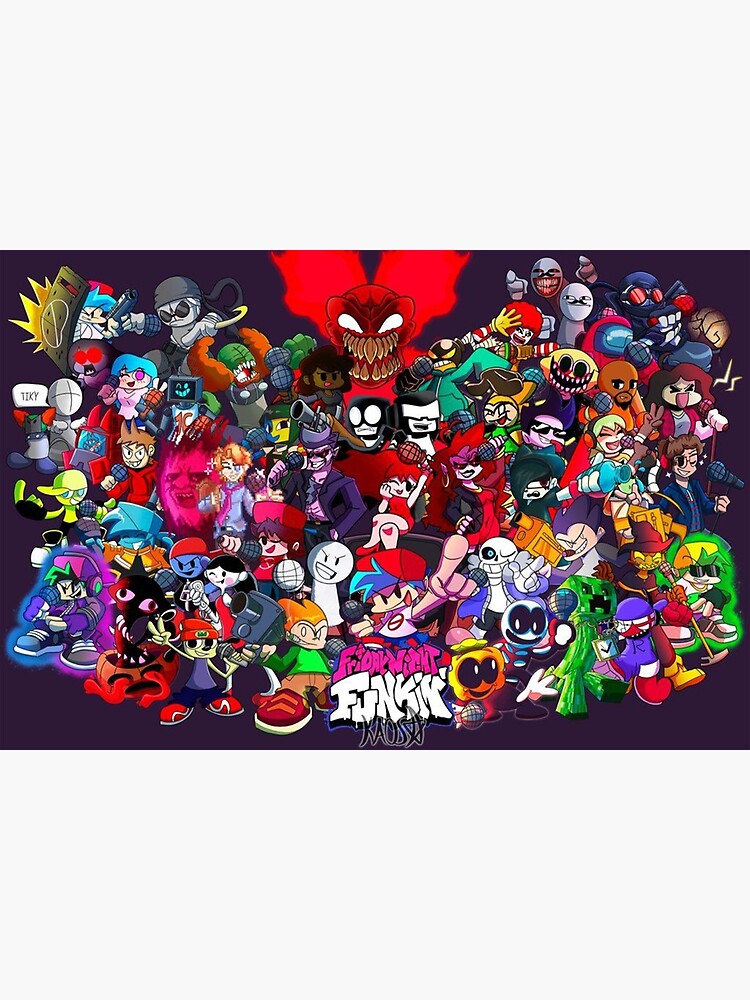 Friday Night Funkin Team Poster Premium Matte Vertical Poster