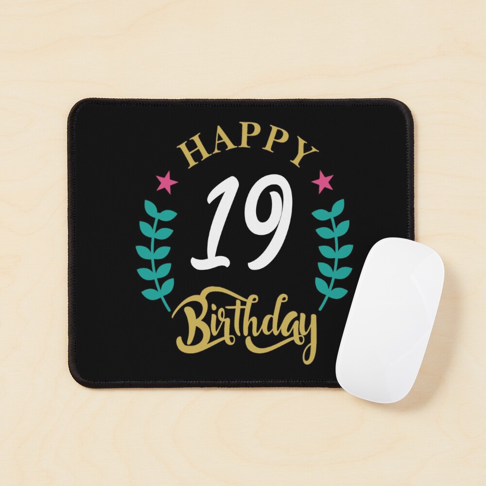 "HAPPY 19 BIRTHDAY - BIRTHDAY WISHES GREETING" Art Board Print for Sale ...