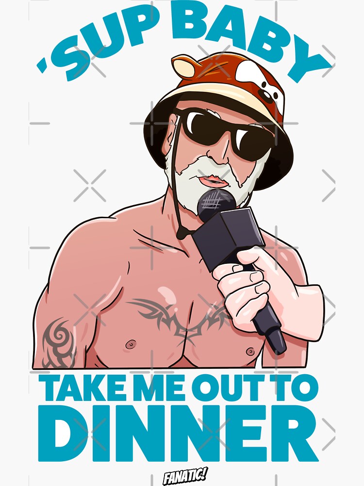 Pegatina «Joe Byron Bing Bong Wassup Bebé» de FanaticTee | Redbubble