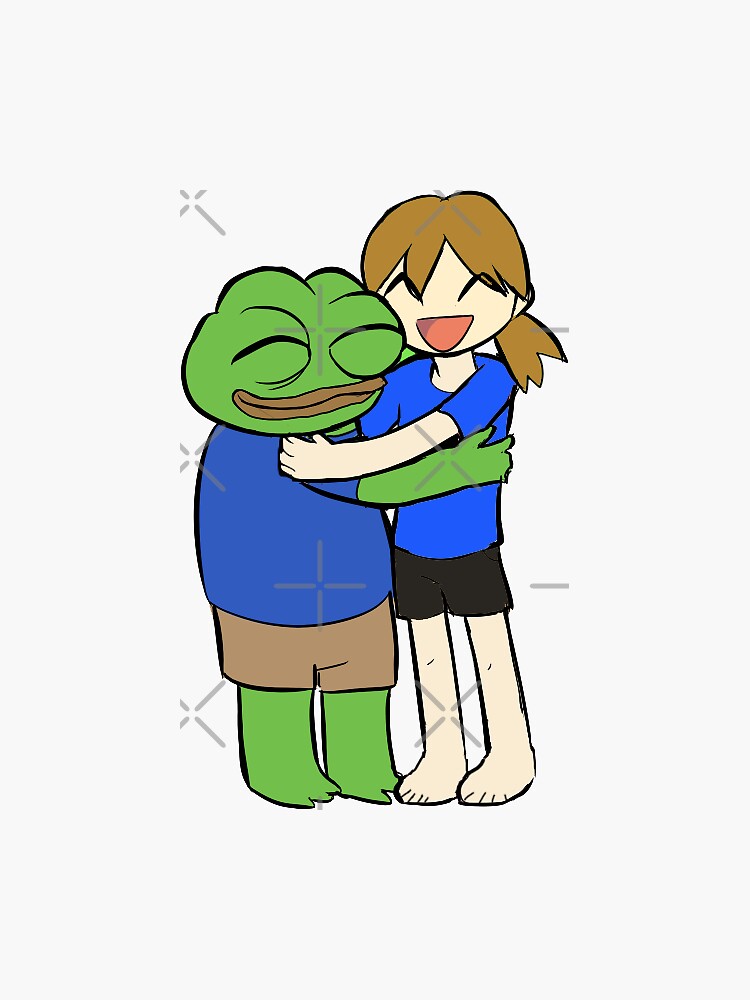 "Apu and Ashbie Hugging (Chibi version)" Sticker for Sale by ...