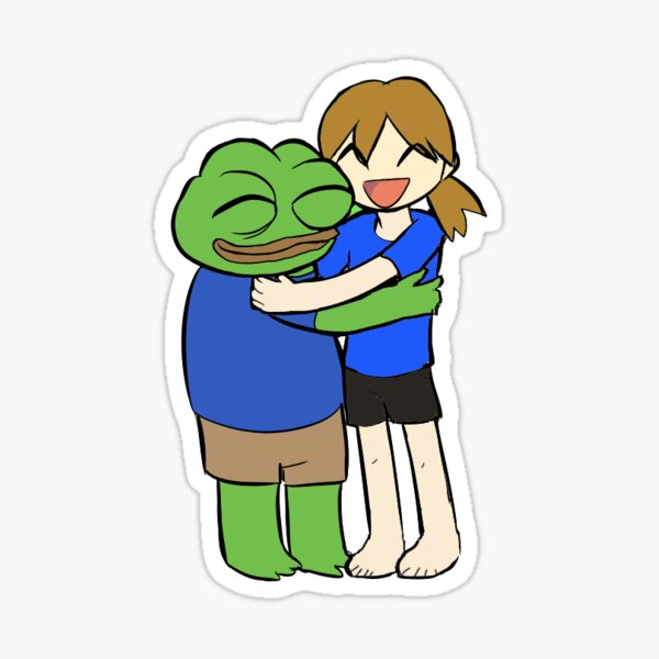 "Apu and Ashbie Hugging (Chibi version)" Sticker for Sale by ...