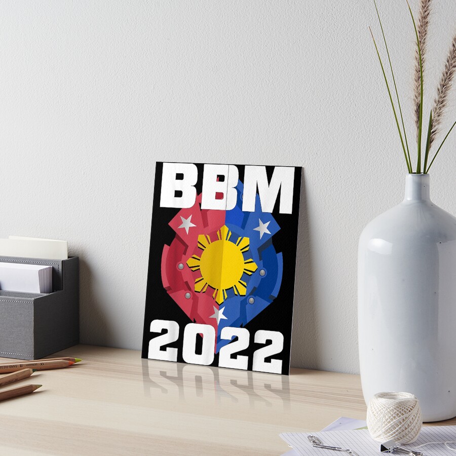 "BBM Philippine Shield Flag Filipino Pinoy 2022" Art Board Print by ...
