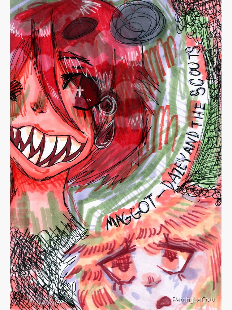 "Maggot Dazey And The Scouts" Sticker for Sale by PatchyLaCow | Redbubble