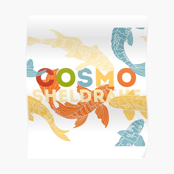 "Cosmo Sheldrake with Koi Fish " Poster for Sale by LifeWondering ...